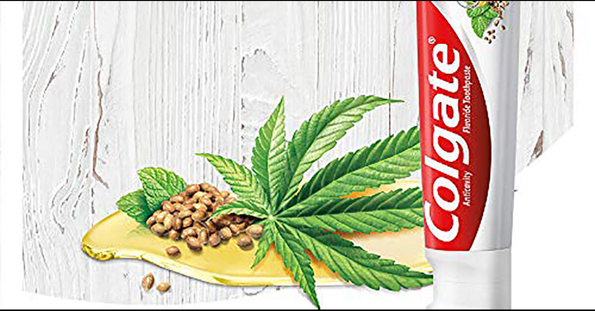 Colgate Rolls Out Hemp Oil Toothpaste
